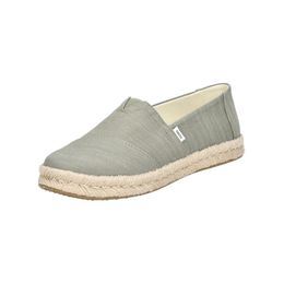 Toms Shoes Espadrille TOMS "TOMS Halbschuhe Textil", Damen, Gr. 38,5, gr&uuml;n (olive), Textil, Schuhe Espadrille