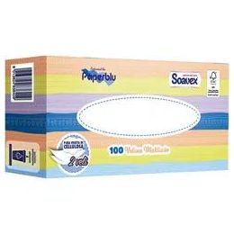 Paperdi Paperblu Soavex Kosmetikt&uuml;cher 2-lagig wei&szlig; 1 Box = 100 T&uuml;cher