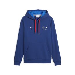 Hoodie Puma "BMW M MOTORSPORT Essentials Hoodie Herren", Herren, Gr. XS, pro blau m color, Obermaterial: 68% Baumwolle, 32% Polyester. Kapuzenfutter: 100% Baumwolle. Rippe: 97% Baumwolle, 3% Elasthan, normal, Sweatshirts Hoodie