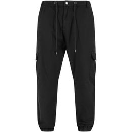 Cargohose DEF "DEF Herren DEF Kindou Cargopants", Damen, Gr. 34, Normalgr&ouml;&szlig;en, schwarz, 100% Baumwolle, unifarben, normal, Hosen Cargohose