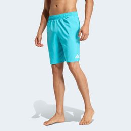 Badeshorts adidas Performance "ESS SH 8IN", Herren, Gr. L, N-Gr, lucid cyan, wei&szlig;, Obermaterial: 100% Polyester, Badehosen Badeshorts