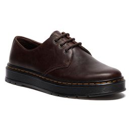 Schn&uuml;rschuh Dr. Martens "BROOKLINE LO LEDER SCHUHE", Herren, Gr. 43, braun (dunkelbraun), Leder, Schuhe Schn&uuml;rschuh, Freizeitschuh, Halbschuh, mit Luftkammern Laufsohle