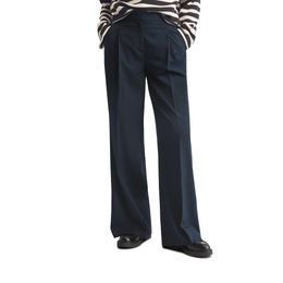 Marc O'Polo MARC O'POLO Damen Chinohose "aus Wolle-Mix"deep night blau, Gr. 42, unifarben, Obermaterial: 59% Polyester, 21% Viskose, 18% Schurwolle, 2% Elasthan,