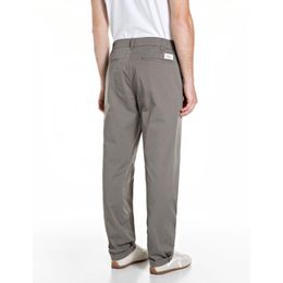 Replay Herren Chinohose "ADHANN"storm gray, Gr. 30, unifarben, Web, Obermaterial: 97% Baumwolle, 3% Elasthan, Hosen, im Tapered Fit
