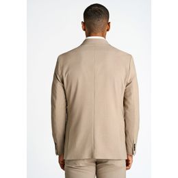 Anzug LINDBERGH "LINDBERGH Anzug", Herren, Gr. 52, beige (sand mel), Obermaterial: 67% Polyester, 28% Viskose, 5% Elasthan; Futter: 98% Polyester, 2% Elasthan, Anz&uuml;ge