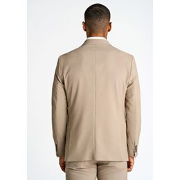 Anzug LINDBERGH "LINDBERGH Anzug", Herren, Gr. 54, beige (sand mel), Obermaterial: 67% Polyester, 28% Viskose, 5% Elasthan; Futter: 98% Polyester, 2% Elasthan, Anz&uuml;ge