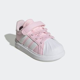 Damen Sneaker "STREETTALK", adidas Sportswear, Gr. 26clear pink, cloud wei&szlig;, grau two, Synthetik, Schuhe, inspiriert vom Design des adidas superstar,