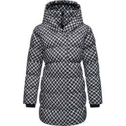 Ragwear Funktionsmantel 'Niara' Damen Gr&ouml;&szlig;e L grau / schwarz / wei&szlig; Wintermantel