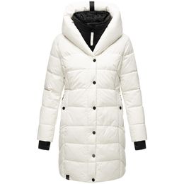 Navahoo Mantel 'Knutschilein' Damen Gr&ouml;&szlig;e XXXL schwarz / offwhite Wintermantel