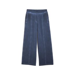 Sporthose Puma "Washed Out Oversized Jogginghose Erwachsene", Damen, Gr. L, Normalgr&ouml;&szlig;en, schwarz indigo blau, Obermaterial: 100% Baumwolle; Tasche &ndash; Oben: 100% Baumwolle, unifarben, oversize, Hosen Sporthose