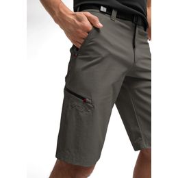 Bermudas Maier Sports "Nil Bermuda", Herren, Gr. 64, Normalgr&ouml;&szlig;en, braun (schlamm), 90% Polyamid, 10% Elasthan, Hosen Bermudas, kurze Herren Wanderhose, moderne Outdoor-Bermuda, Trekkinghose