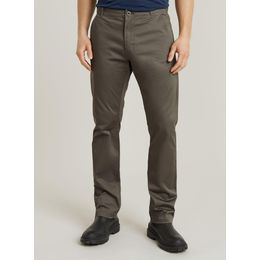 G-Star Raw Chinohose G-STAR "Mosa Straight Chino", Herren, Gr. 34, L&auml;nge 36, grau (gs grau), Obermaterial: 97% Baumwolle, 3% Elasthan, Hosen Chinohose