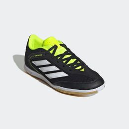 Fu&szlig;ballschuh adidas Performance "COPA COURT LEAGUE HALLEN- F&Uuml;R KINDER", M&auml;dchen, Gr. 30, core schwarz, cloud wei&szlig;, lucid lemon, Synthetik, Textil, Schuhe Fu&szlig;ballschuh, geeignet als Hallenschuhe, f&uuml;r Kinder & Jugendliche
