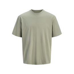 Jack & Jones PlusSize T-Shirt "JJEBRADLEY TEE SS NOOS PLS", Herren, Gr. 6XL, vetiver, Jersey, Obermaterial: 100% Baumwolle, JACK & JONES PLUSSIZE, Basic, relaxed fit normal, Rundhals, gerader Abschluss, Shirts T-Shirt, mit Rundhalsausschnitt