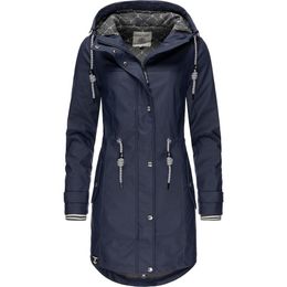 PEAK TIME Raincoat female Blue size XXXL