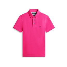Tommy Hilfiger Poloshirt 'CORE 1985 SLIM POLO' Herren Gr&ouml;&szlig;e XL dunkelblau / pink / rot / wei&szlig;
