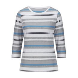 Peter Hahn - Rundhals-Shirt mit 3/4-Arm, blau, Gr. 48 / XL