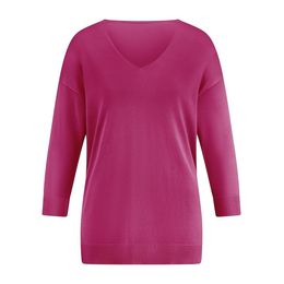 Emilia Lay - V-Pullover mit 3/4-Arm, pink, Gr. 40 / M