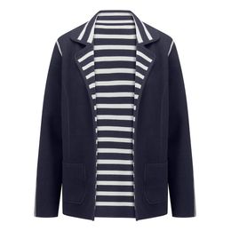 Peter Hahn - Wende-Strickjacke, blau, Gr. 38 / S