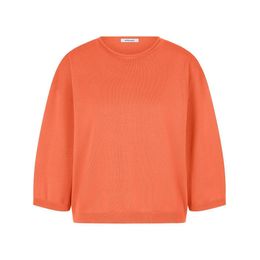 Peter Hahn - Rundhals-Pullover aus 100% SUPIMA -Baumwolle, orange, Gr. 42 / M - Baumwolle