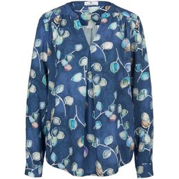 Peter Hahn - Bluse zum Schlupfen, blau, Gr. 50 / XL