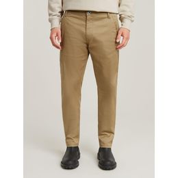 G-Star Raw Chinohose G-STAR "Morry Tapered Chino", Herren, Gr. 35, L&auml;nge 32, safari, Obermaterial: 50% Baumwolle, 47% Baumwolle, 3% Elasthan, Hosen Chinohose