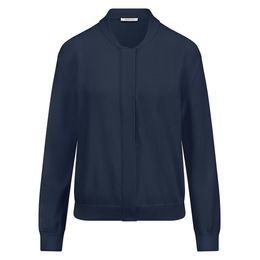 Peter Hahn - Strickjacke, blau, Gr. 42 / M - Baumwolle