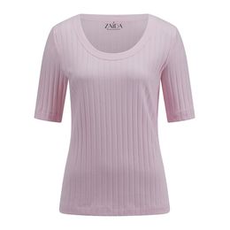 efixelle - Rundhals-Shirt, ros&eacute;, Gr. 48 / XL - Baumwolle