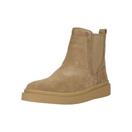 Stiefel Clarks "Polden Easy", Damen, Gr. 42,5, beige, Leder, Schuhe Stiefel, mit leichter C360 EVA-Sohle