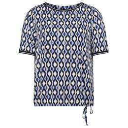 Betty Barclay - Shirt mit U-Boot-Ausschnitt, blau, Gr. 44 / L