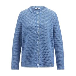 Emilia Lay - Strickjacke, blau, Gr. 48 / XL - Baumwolle