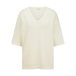 Peter Hahn - V-Pullover, weiss, Gr. 42 / M - Baumwolle