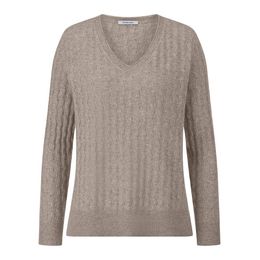 Peter Hahn - Pullover mit Kaschmir, beige, Gr. 40 / M - Schurwolle