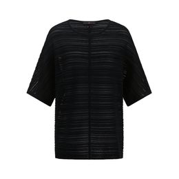 Emilia Lay - Rundhals-Pullover, schwarz, Gr. 46 / L - Baumwolle