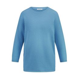 Peter Hahn - Pullover mit U-Boot-Ausschnitt, blau, Gr. 40 / M - Baumwolle