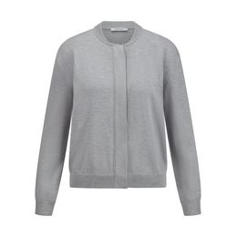 Peter Hahn - Strickjacke, grau, Gr. 46 / L - Baumwolle