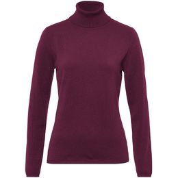 Peter Hahn - Rollkragen-Pullover aus Schurwolle und Kaschmir, rot, Gr. 42 / M - Schurwolle