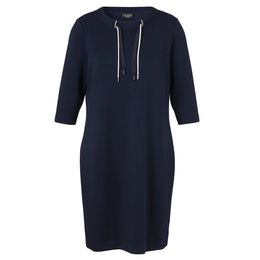 Via Appia Due - Jersey-Kleid mit 3/4-Arm, blau, Gr. 52 / XXL