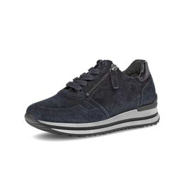 Gabor Damen Sneaker "Sneaker low Rauleder", Gr. 40,5blau, Schuhe