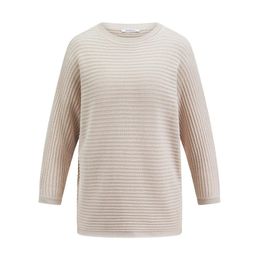 Peter Hahn - Pullover mit U-Boot-Ausschnitt, beige, Gr. 40 / M - Baumwolle