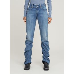 G-Star Raw G-STAR Damen 5-Pocket-Jeans "G-Staq Low Bootcut Jeans"faded sea point blau, Gr. 31, Obermaterial: 75% Baumwolle, 25% Baumwolle, Jeans