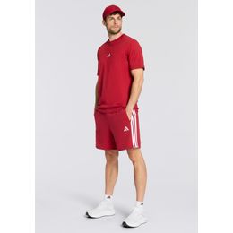 Shorts adidas Sportswear "M 3S FT SHO", Herren, Gr. L, N-Gr, active maroon, wei&szlig;, Hosen Shorts, f&uuml;r Laufaktivit&auml;ten und sportliche Anl&auml;sse, mit Kordelverschluss