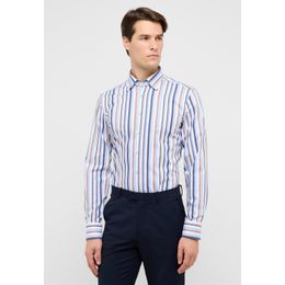 Langarmhemd Eterna "SLIM FIT", Herren, Gr. 44, Normalgr&ouml;&szlig;en, braun, Twill, 100% Baumwolle, schmal, Manschette, Hemden, NON IRON (b&uuml;gelfrei)