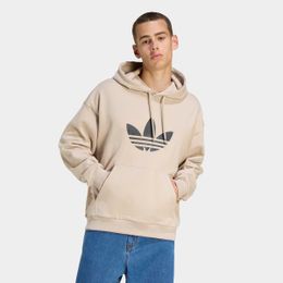 Kapuzensweatshirt adidas originals "TREFOIL HOODY", Herren, Gr. L, stone khaki, Obermaterial: 100% Baumwolle, angesetztes B&uuml;ndchen, Sweatshirts