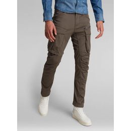 G-Star Raw Cargohose G-STAR "Rovic Zip 3D Regular Tapered Hose", Damen, Gr. 34, L&auml;nge 32, gs grau, Obermaterial: 97% Baumwolle, 3% Elasthan, Hosen Cargohose