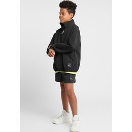 Outdoorjacke Jack Wolfskin "TEEN HALFZIP Y", Kinder, Gr. 152, schwarz (granite, schwarz), OBERSTOFF: 86% POLYAMID, 14% ELASTHAN; Futter: 100% POLYESTER, Jacken Outdoorjacke
