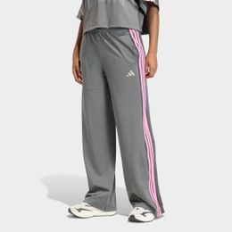 Sporthose adidas Sportswear "W STA SEAS PT", Damen, Gr. M, N-Gr, grau six, ch solid grau, st tropic bloom, Obermaterial: 100% Polyester, Hosen Sporthose