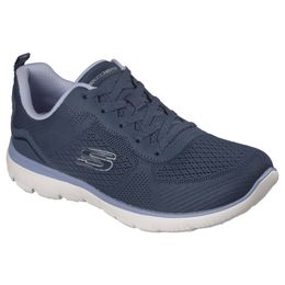 Sneaker Skechers "SUMMITS", Damen, Gr. 39, navy, Schuhe Sneaker, Schn&uuml;rschuh, Freizeitschuh, Halbschuh mit Memory Foam