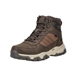 Snowboots Dockers by Gerli "Dockers by Gerli Stiefel Lederimitat", Herren, Gr. 41, cafe, Lederimitat, Schuhe Snowboots
