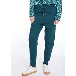 Jogger Pants ZABAIONE "Le44andra", Damen, Gr. S (36), N-Gr, gr&uuml;n (emerald), Milano Rib, Obermaterial: 63% Viskose, 32% Nylon, 5% Elasthan, unifarben, normal, Hosen